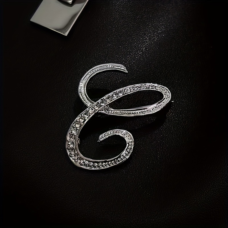 26 English Letters Alloy Brooch Pendant Elegant Alloy Letter - Temu ...