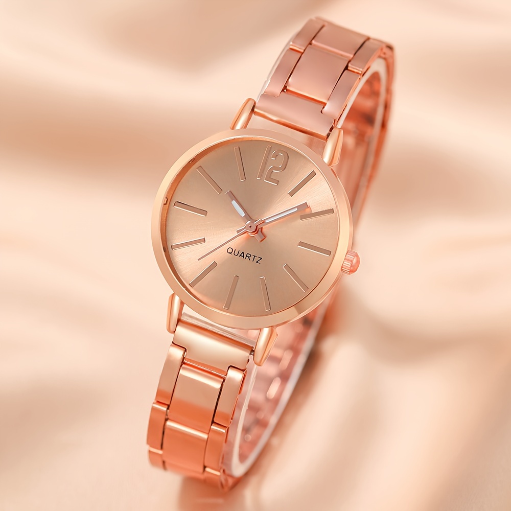 Quartz Watches Women Alloy Wrist Watch Jewelry Set Great - Temu