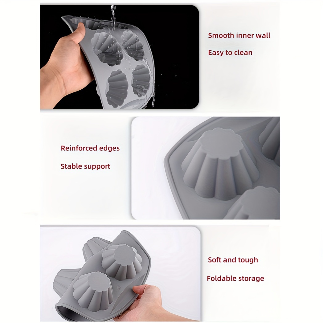 "food grade" Large Silicone Muffin Cupcake Baking Pan 6 - Temu