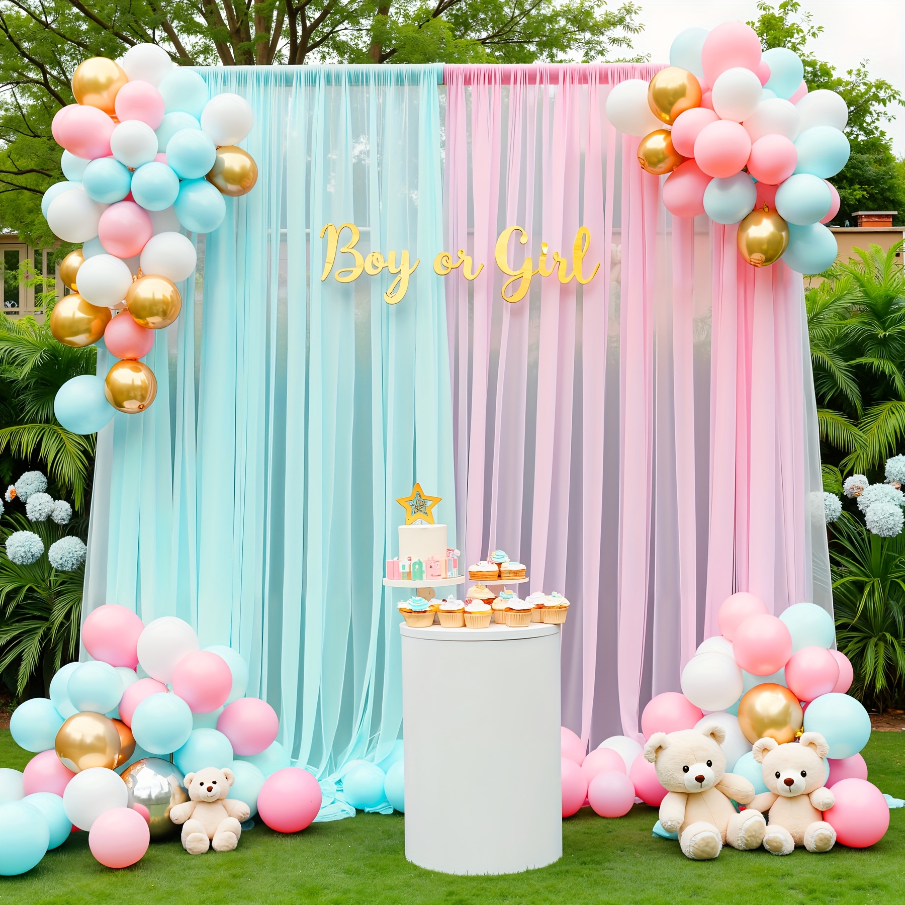chiffon backdrop sold on Temu United States
