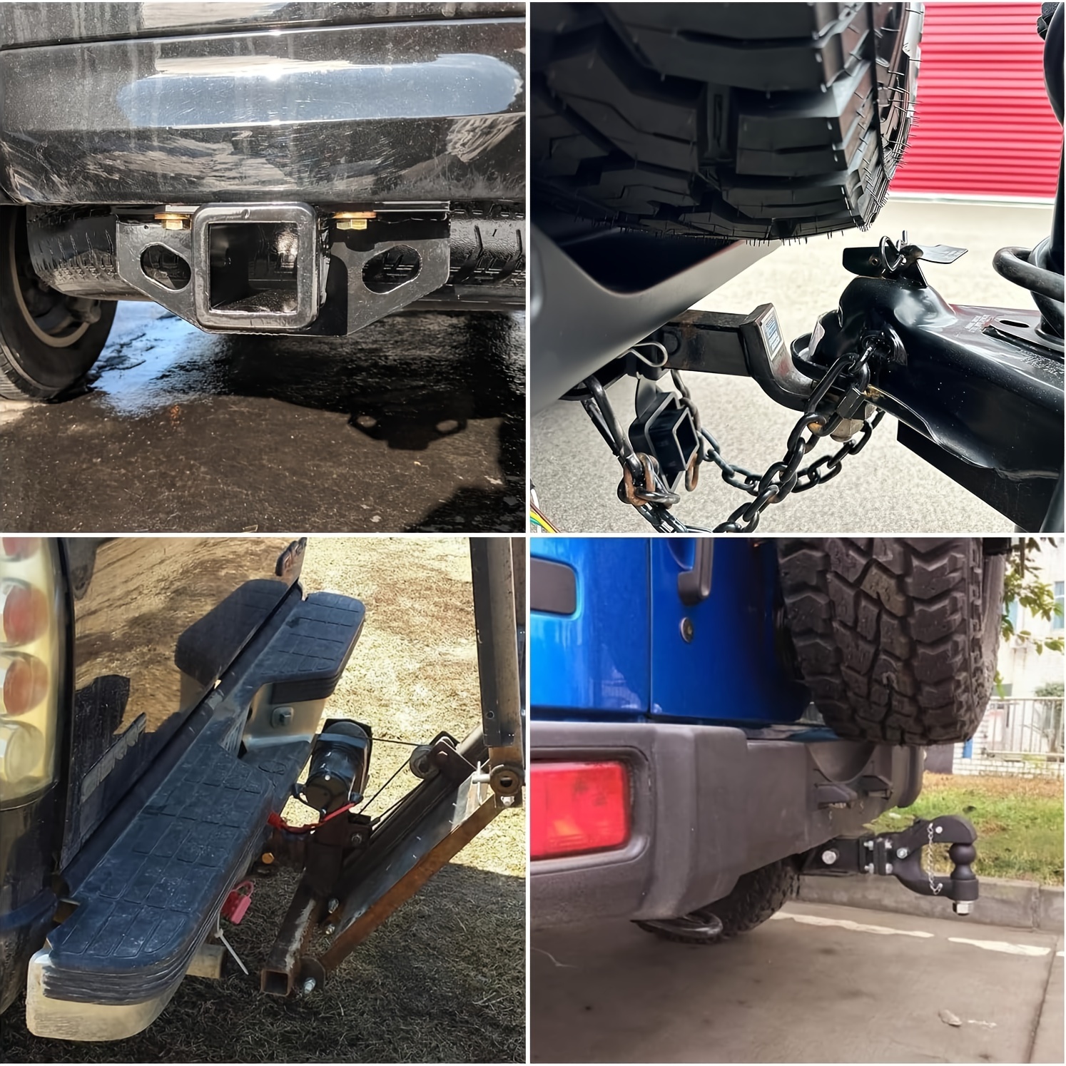 T92114A 2Inch Rear Trailer Hitch Receiver Kit 2010 2024 For Lexus Rear Bumper Tow Hitch Cover Kit Adjustment Plate