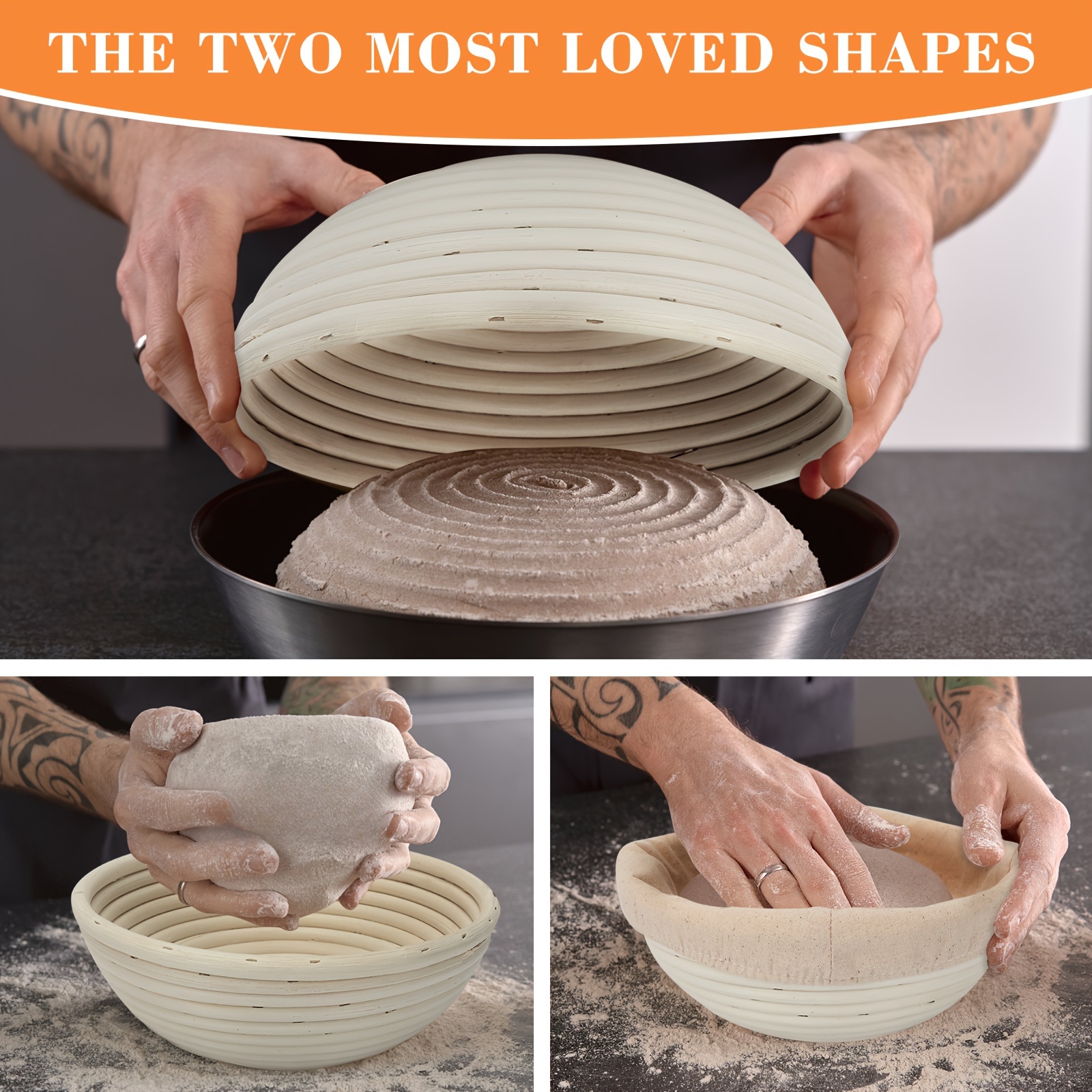 Complete Sourdough Bread Baking Set Rattan Proofing Basket - Temu