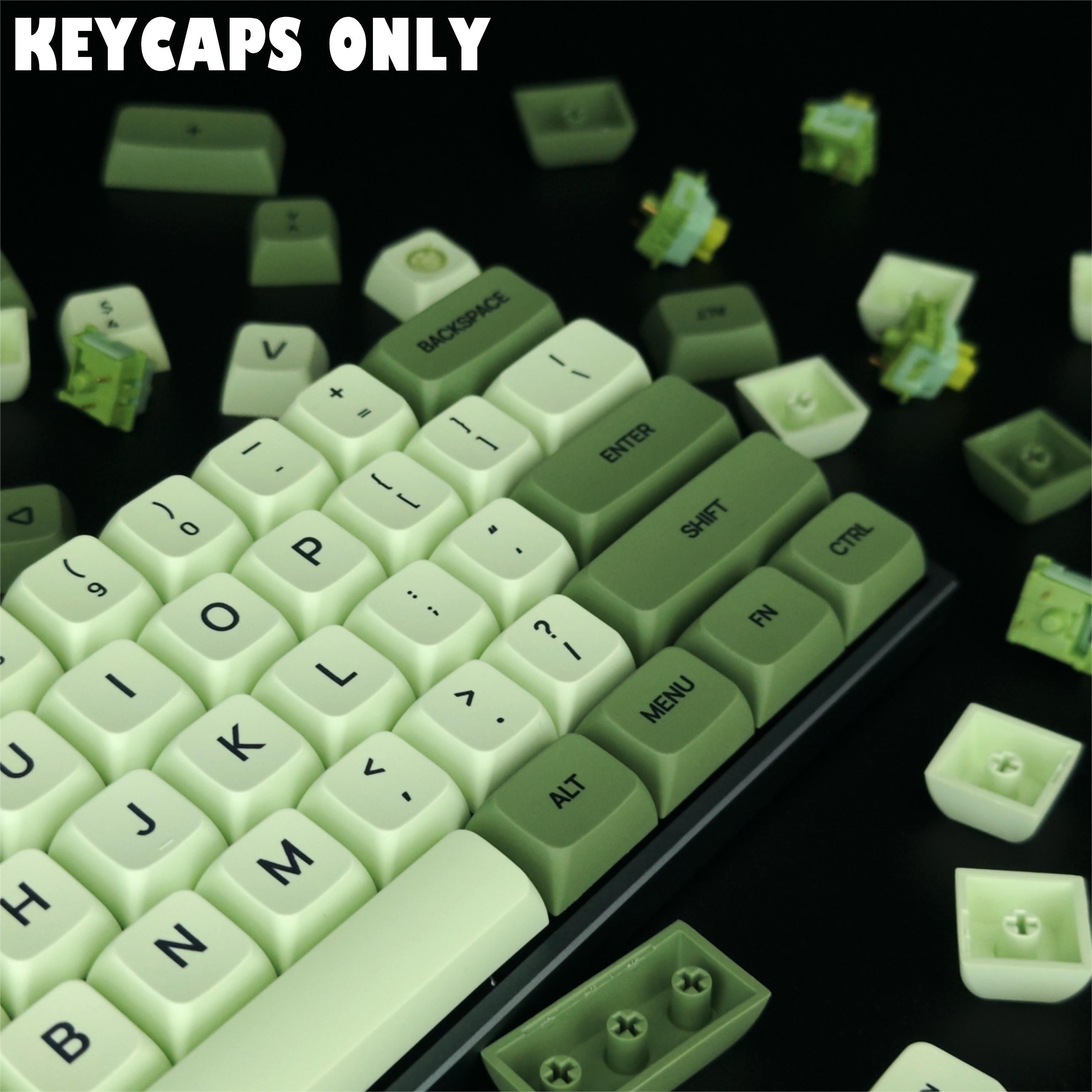 125 Keys Matcha Pbt Keycaps Xda Profile Dye sub - Temu