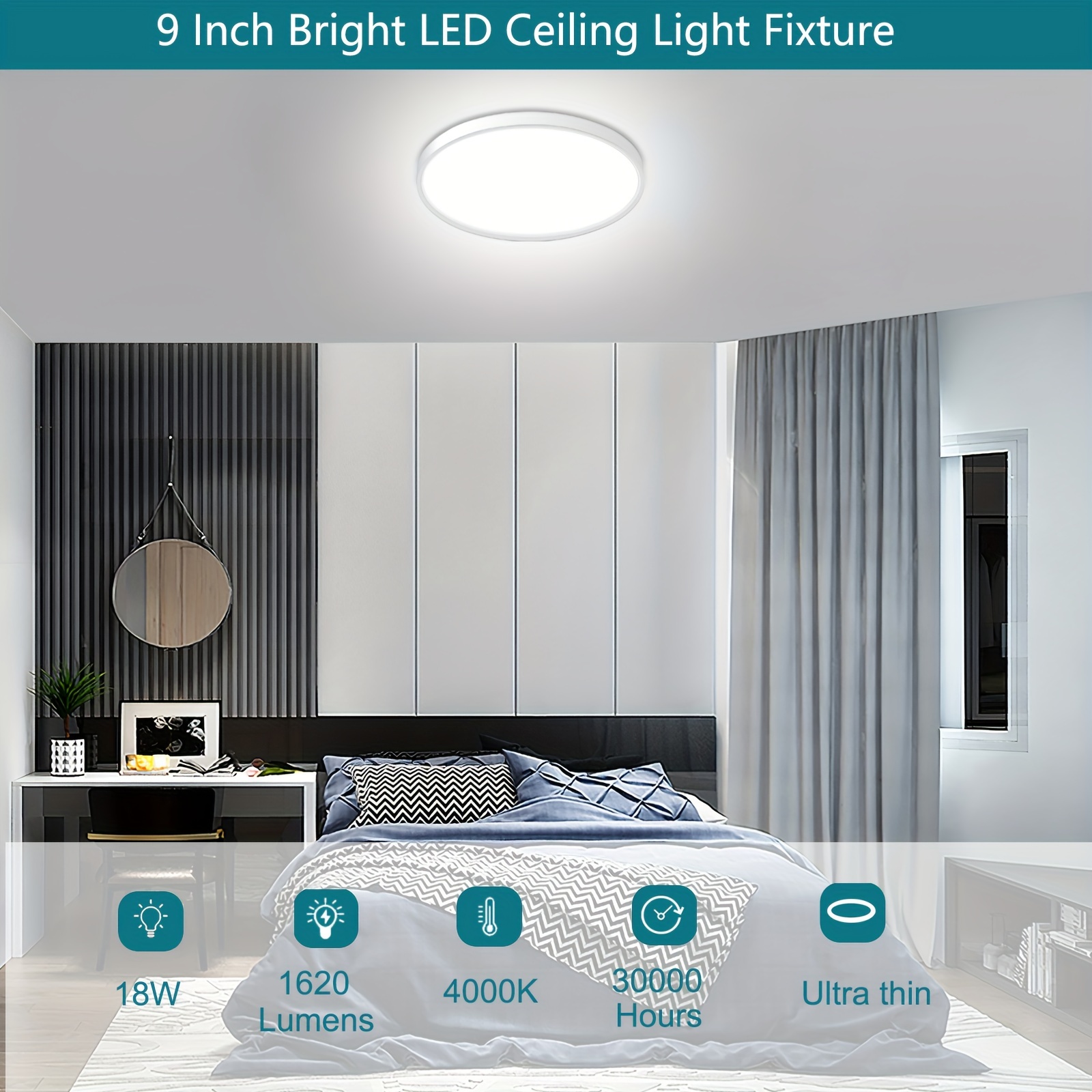 Embedded Led Ceiling Light 1620 Lumens 4000k Neutral White - Temu ...