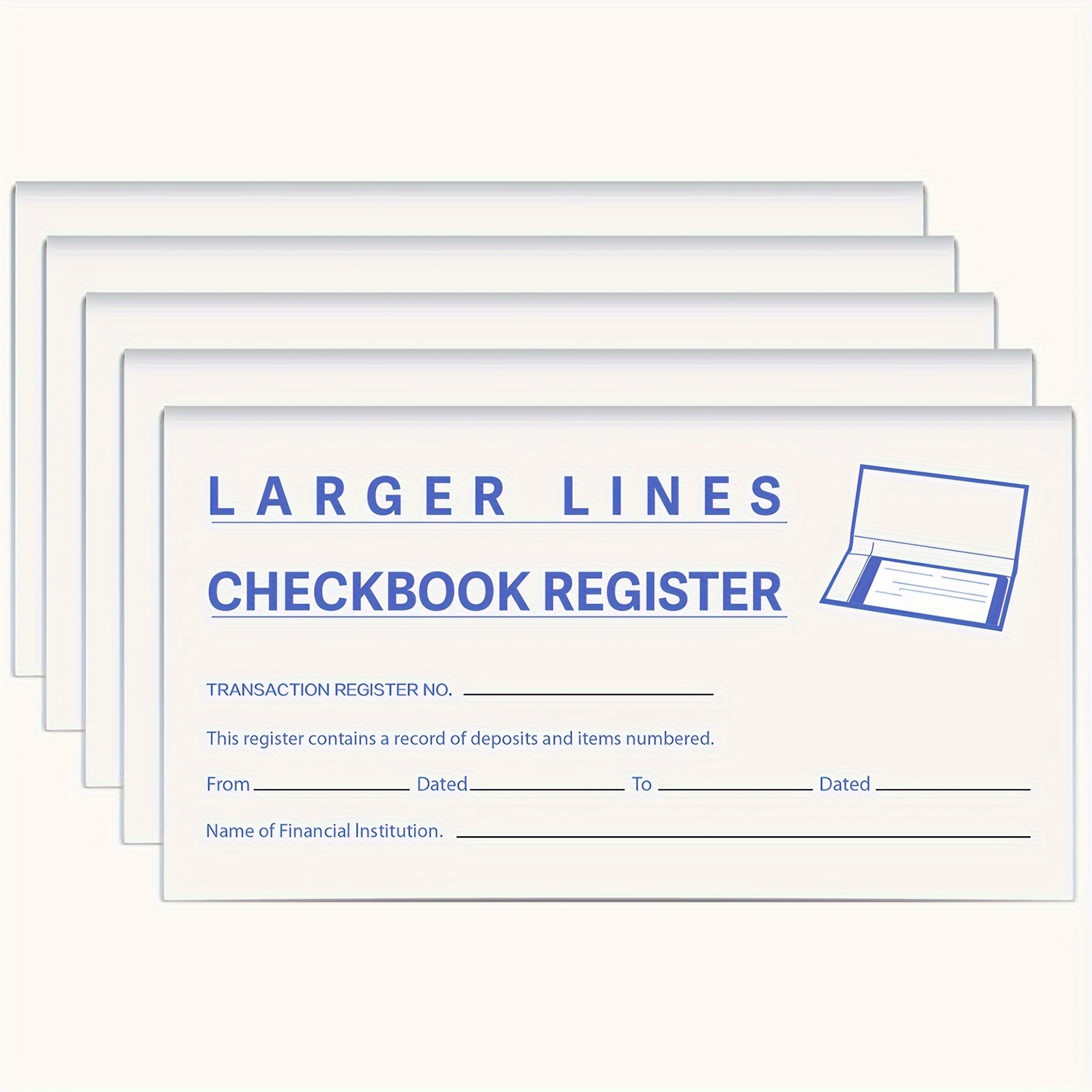 Libretas De Cheques De Letra Y Fácil De Leer Para Libretas De Cheques ...