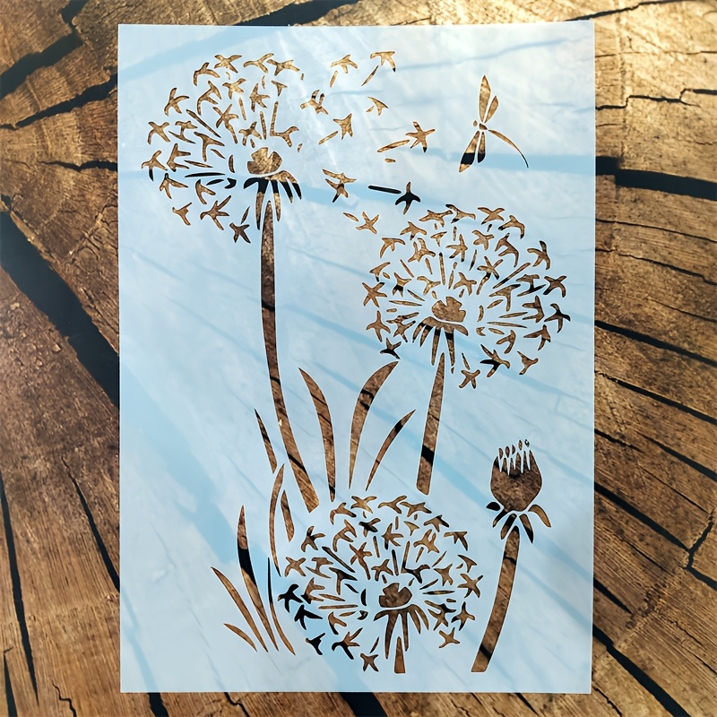 Stencil Da Parete Con Grandi Fiori