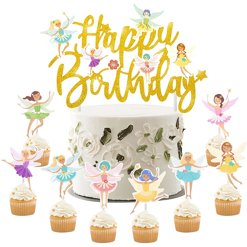 fairy birthday cake topper sold on Temu United States
