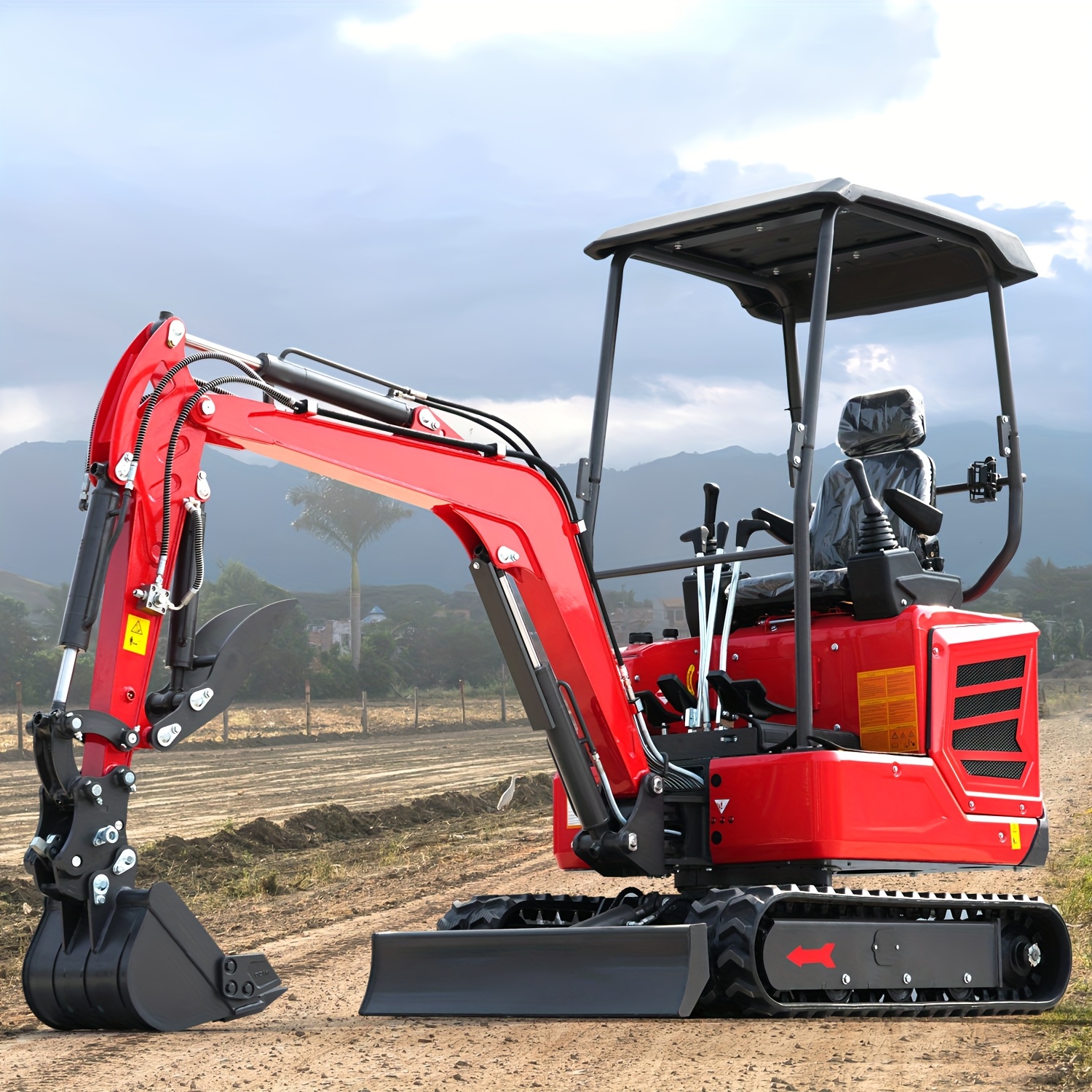 mini excavator sold on Temu United States