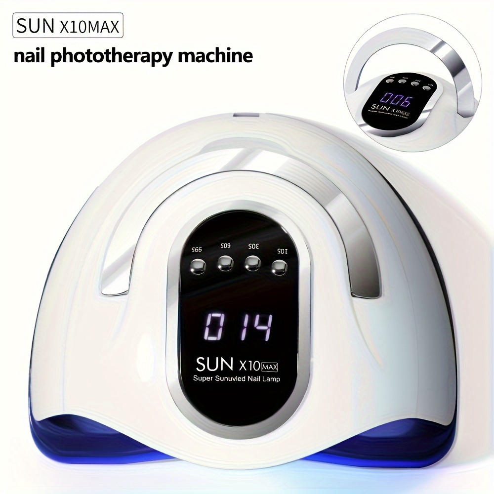 Professional Uv Led Nail Lamp, High Power Gel Polish Dryer With Lcd ...