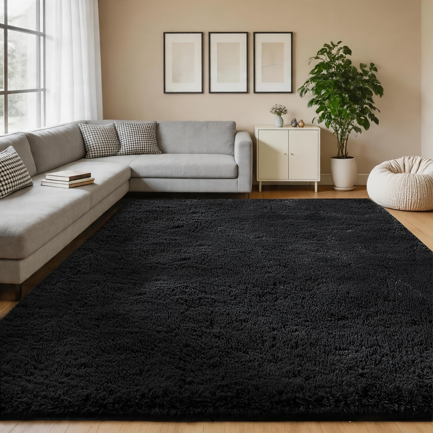 shaggy rug sold on Temu United States