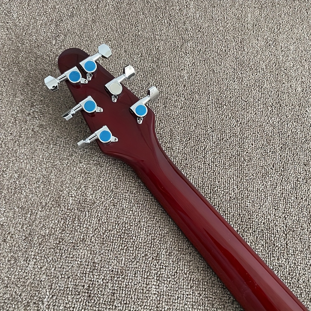 electric guitar 6 strings solid featuring a - Temu