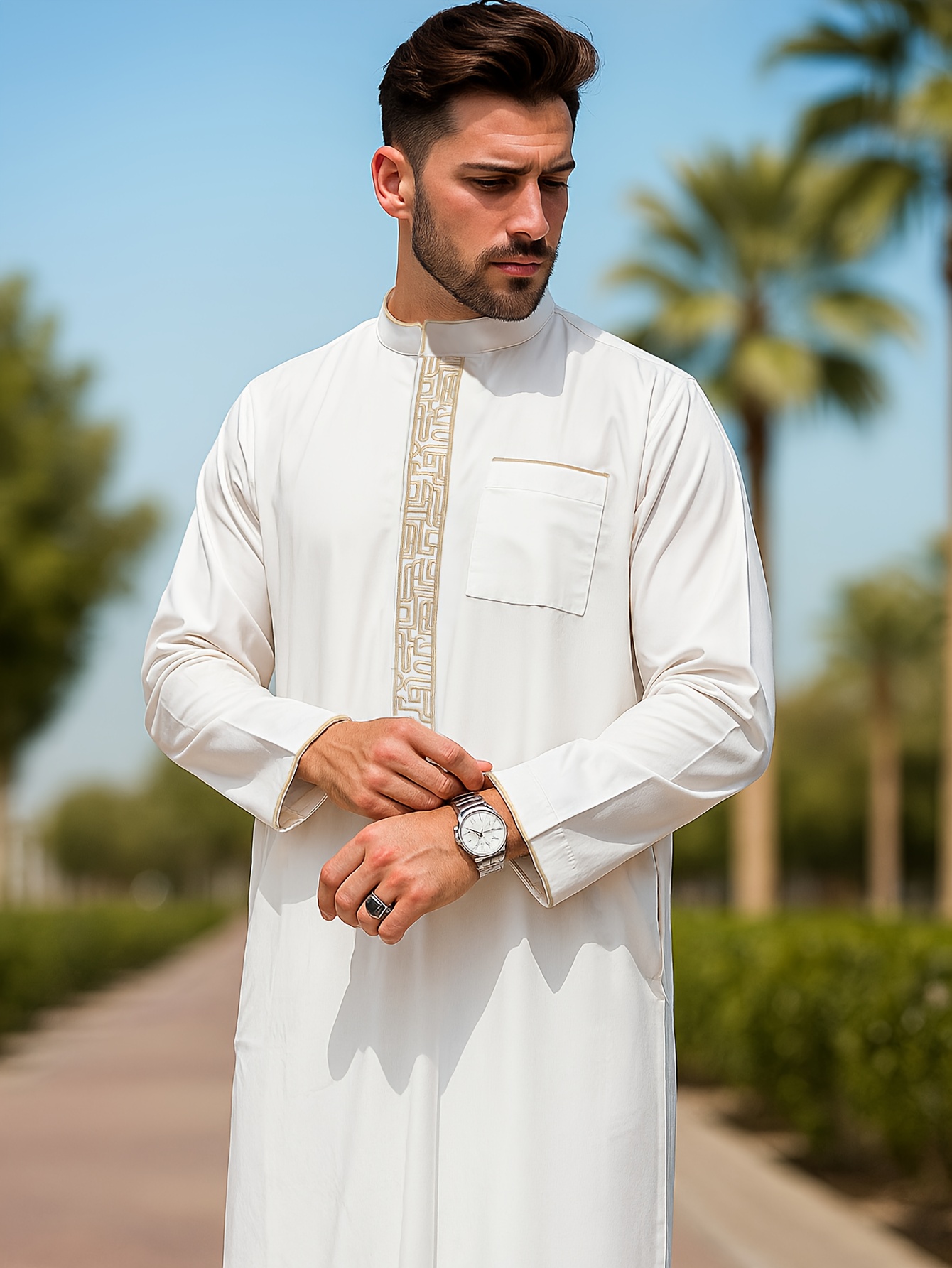 men kaftan sold on Temu United States