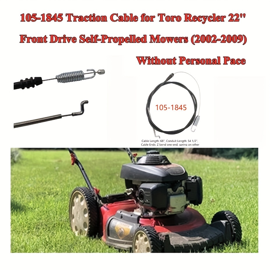 Toro Recycler Lawn Mower Traction Cable Front Wheel Drive - Temu ...