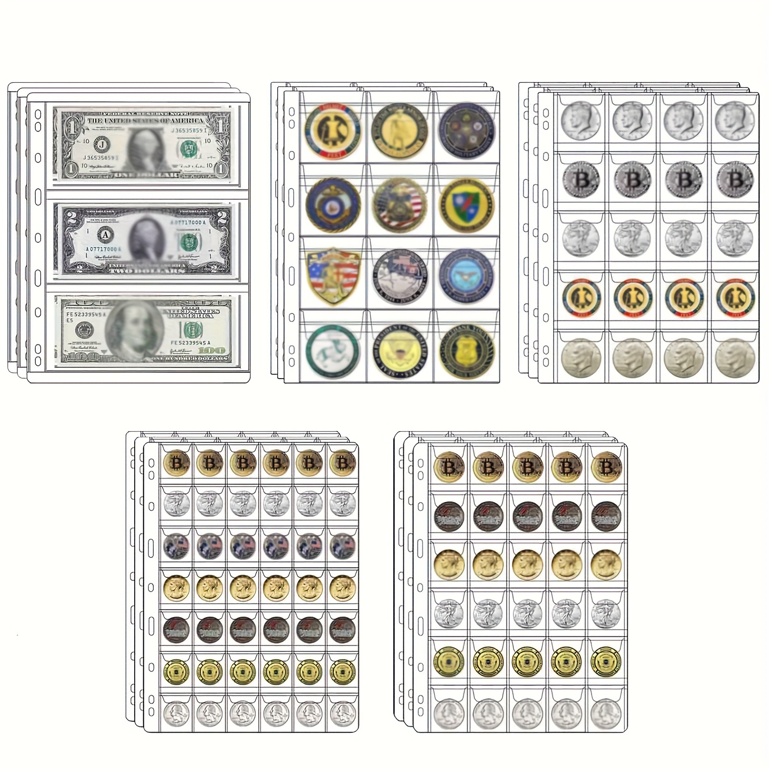 coin collection supplies sold on Temu United States