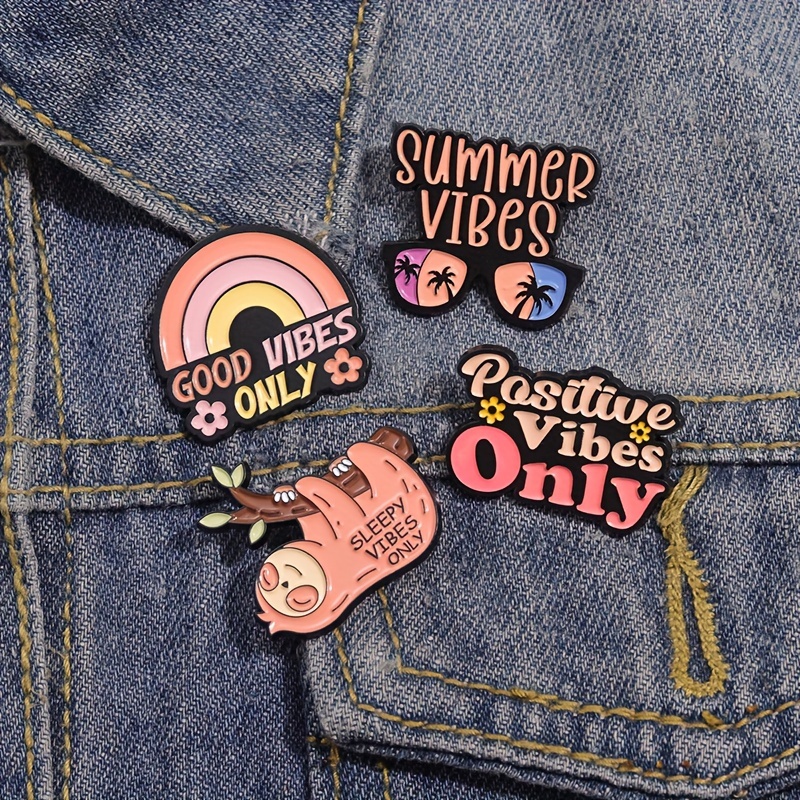 Summer Alloy Enamel Pins Set Cute Minimalist Brooches - Temu Philippines