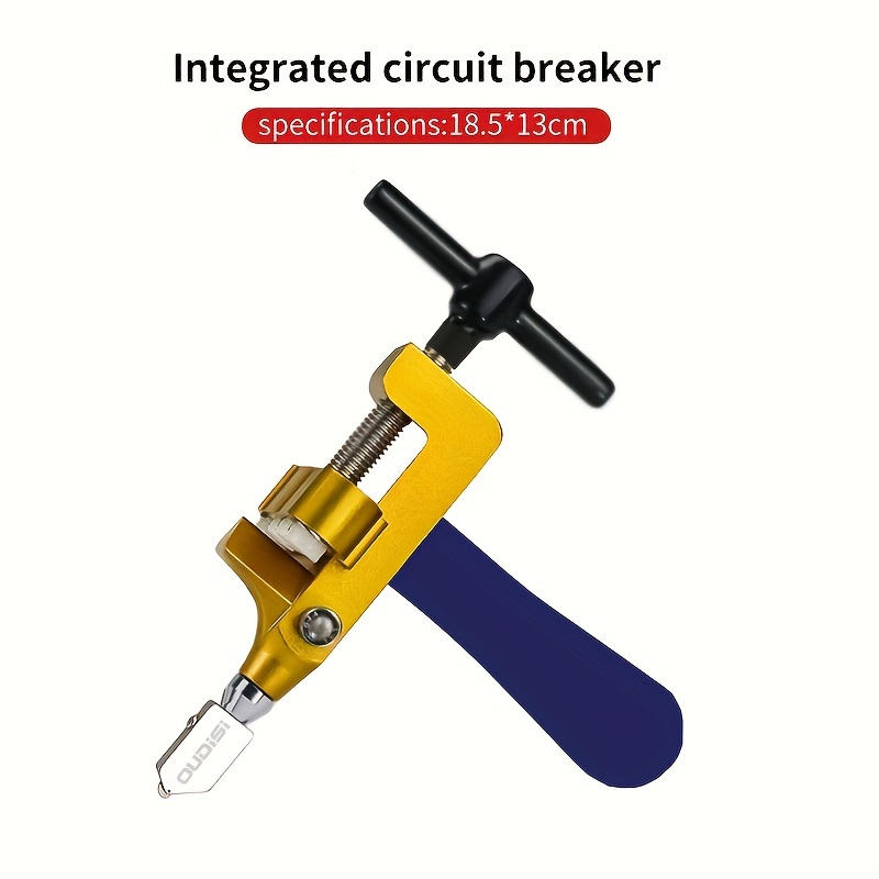 1 Set Tile Cutter Kit PVC Steel Construction Alloy Blade Non Collapsible Removable Cover Manual Glass Cutting Tool for