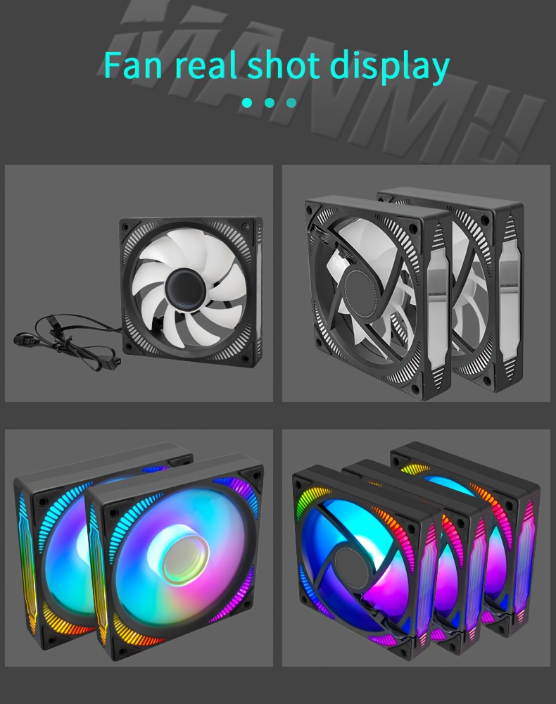 Sfs 33 Computer Case Fan Chassis Fan Infinite Mirror - Temu