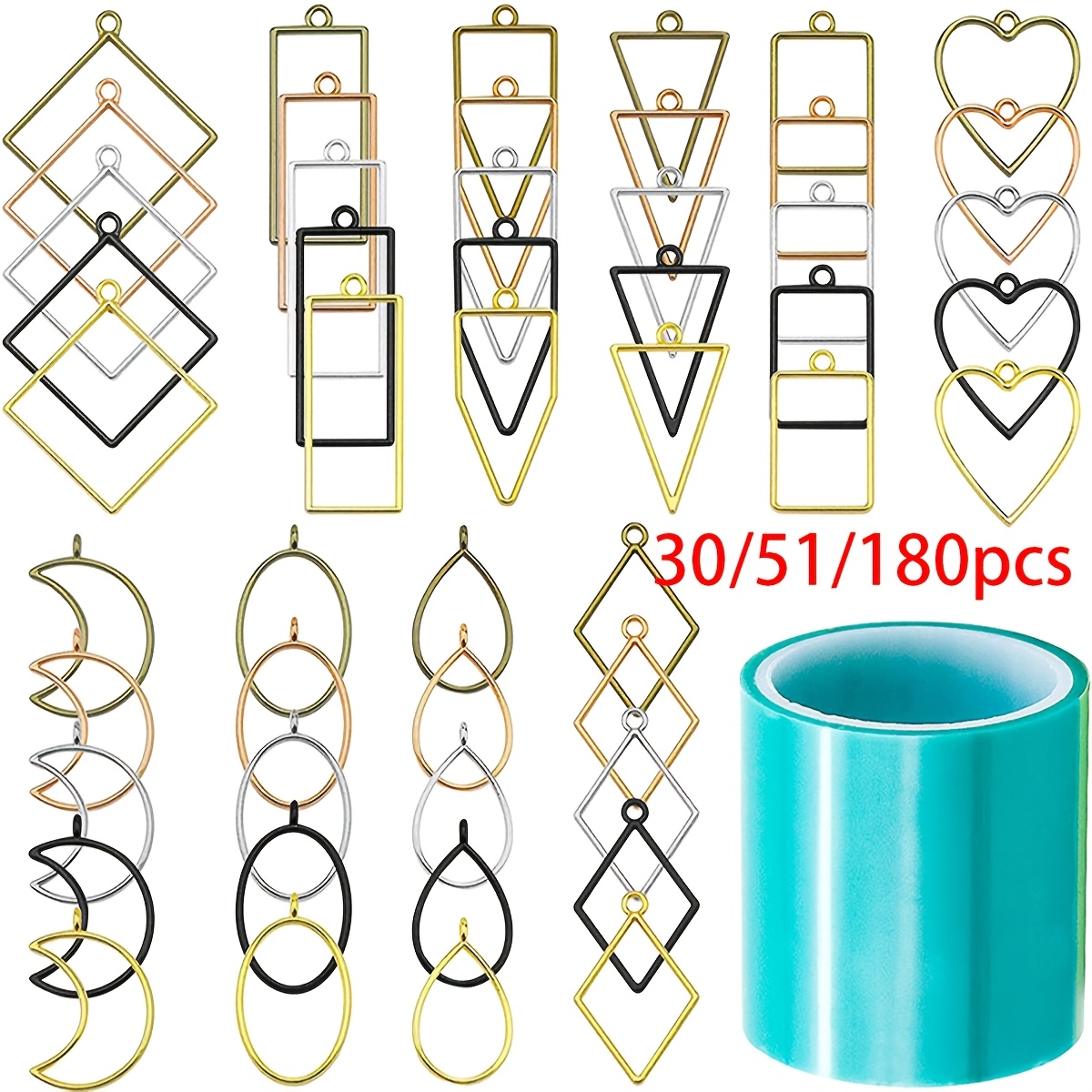resin kit jewelry sold on Temu United States
