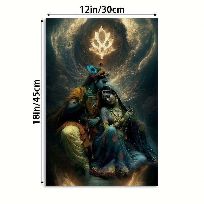 Hindu Spiritual Canvas Art Poster Indian - Temu