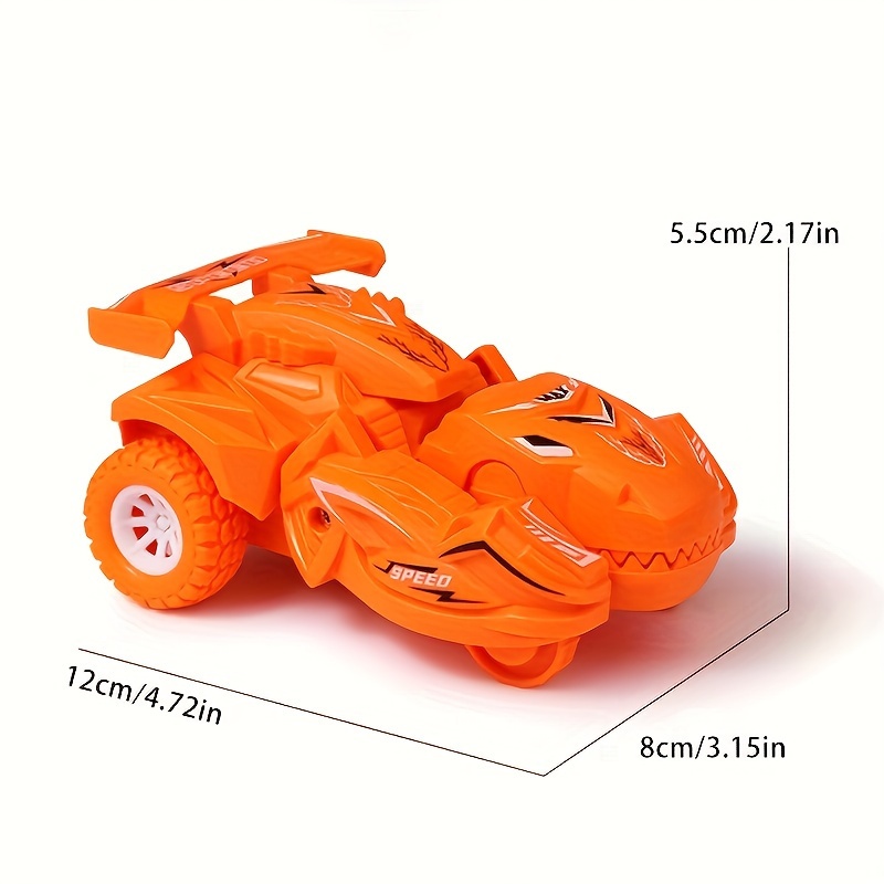 T rex Dinosaur Transforming Toy Car Collision Reverse Action - Temu