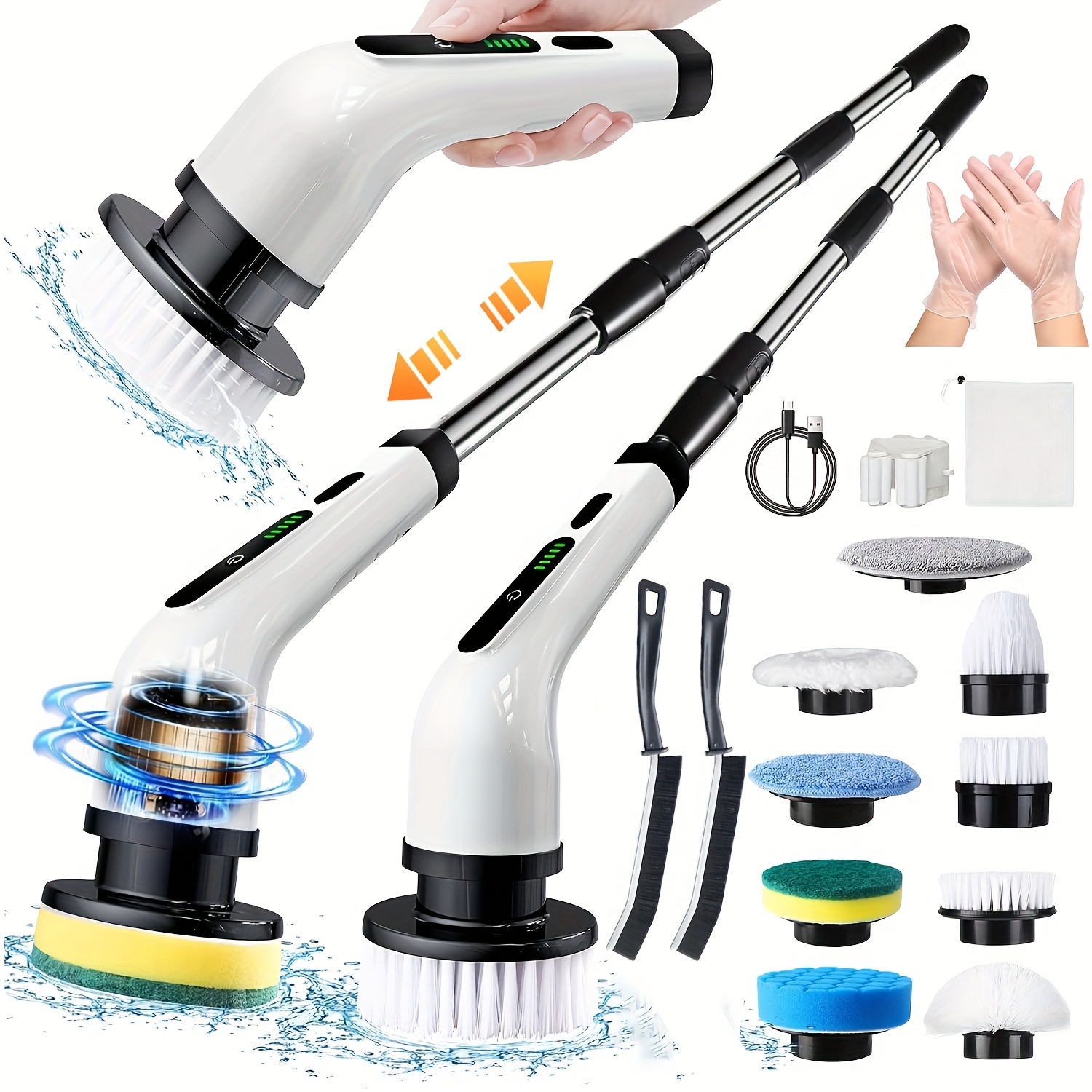 multifunctional electric cleaning brush sold on Temu United States