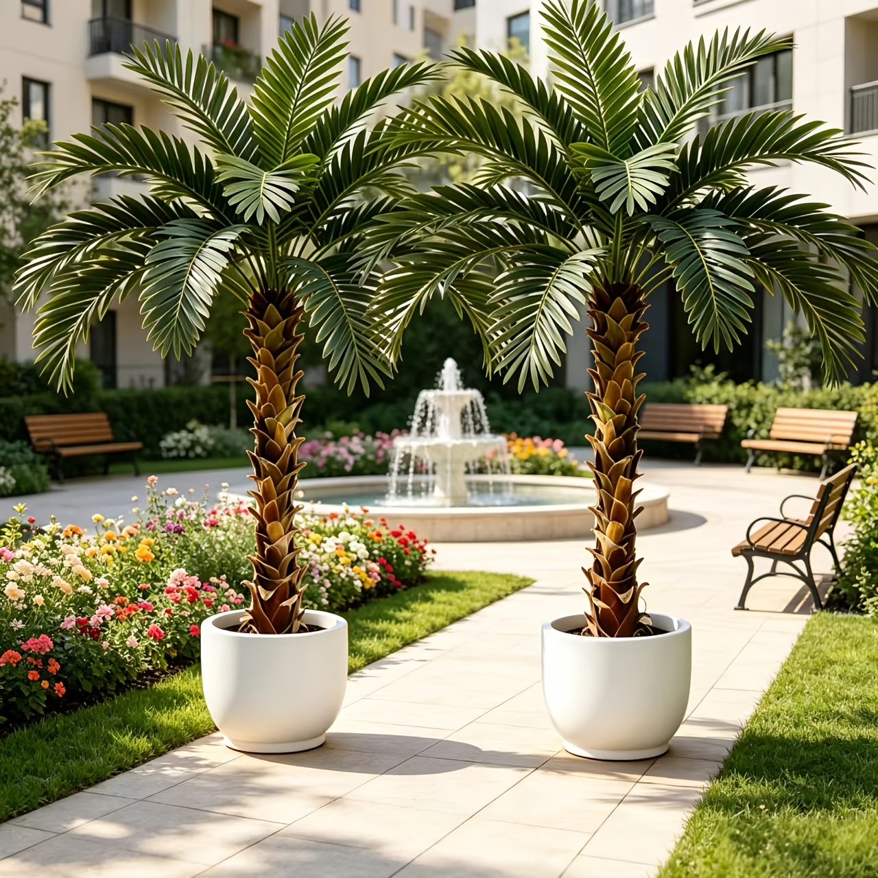 artificial palm trees sold on Temu United States