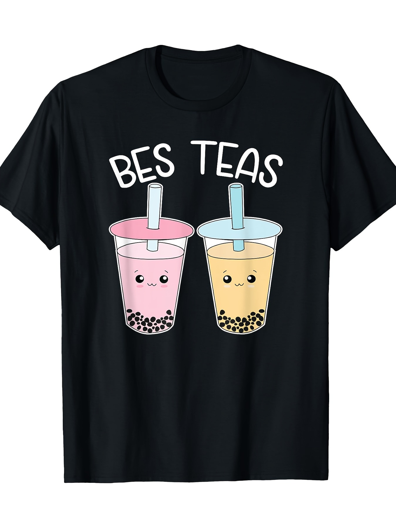 bes teas bubble tea cute boba t shirt - Temu