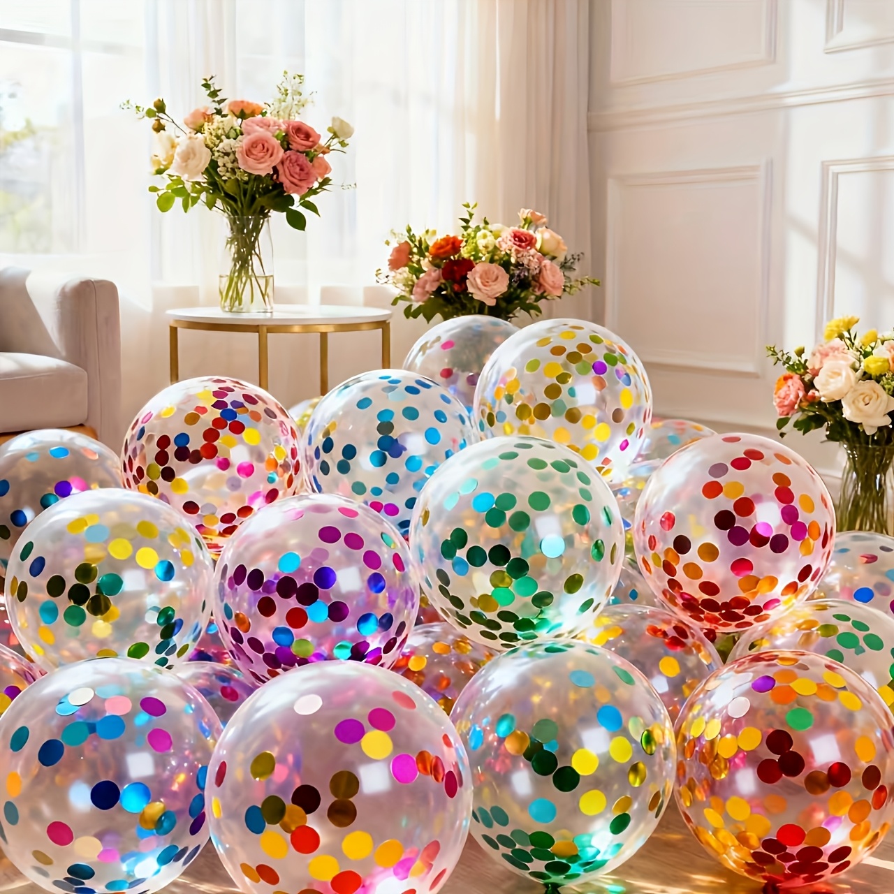 sequin party decorations sold on Temu United States