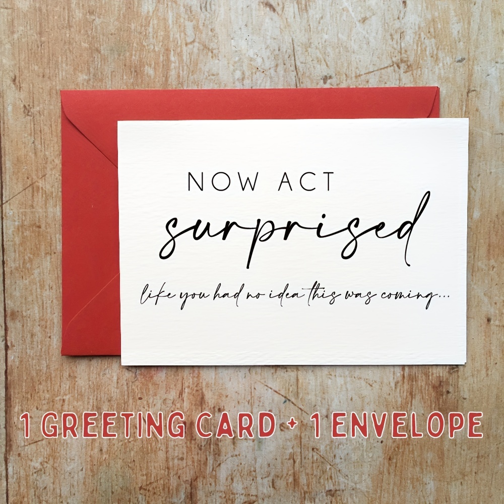 Witty Bridesmaid Proposal Card Envelope ' Act Surprised Like - Temu