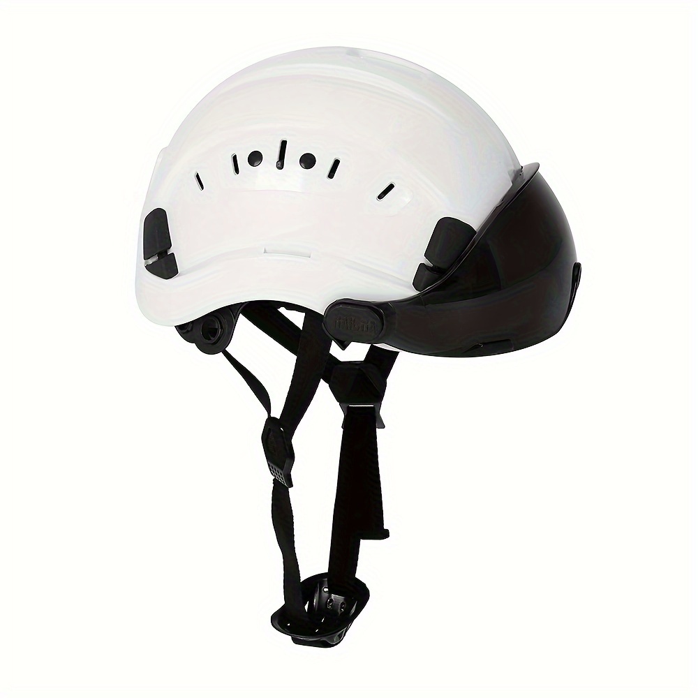 safety hard hat abs helmet adjustable visor 6 point - Temu