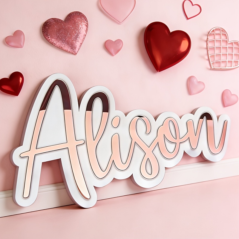 acrylic name plate sold on Temu United States
