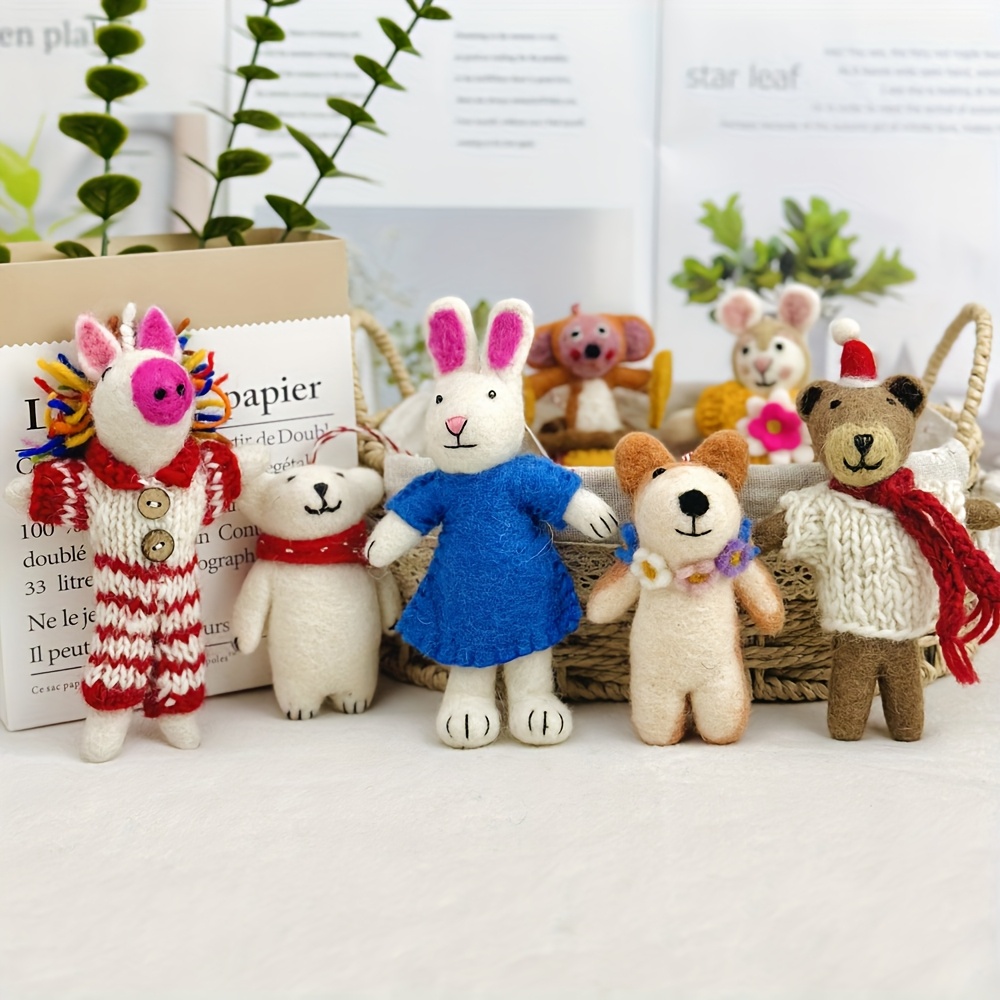 wool felt animals sold on Temu United States