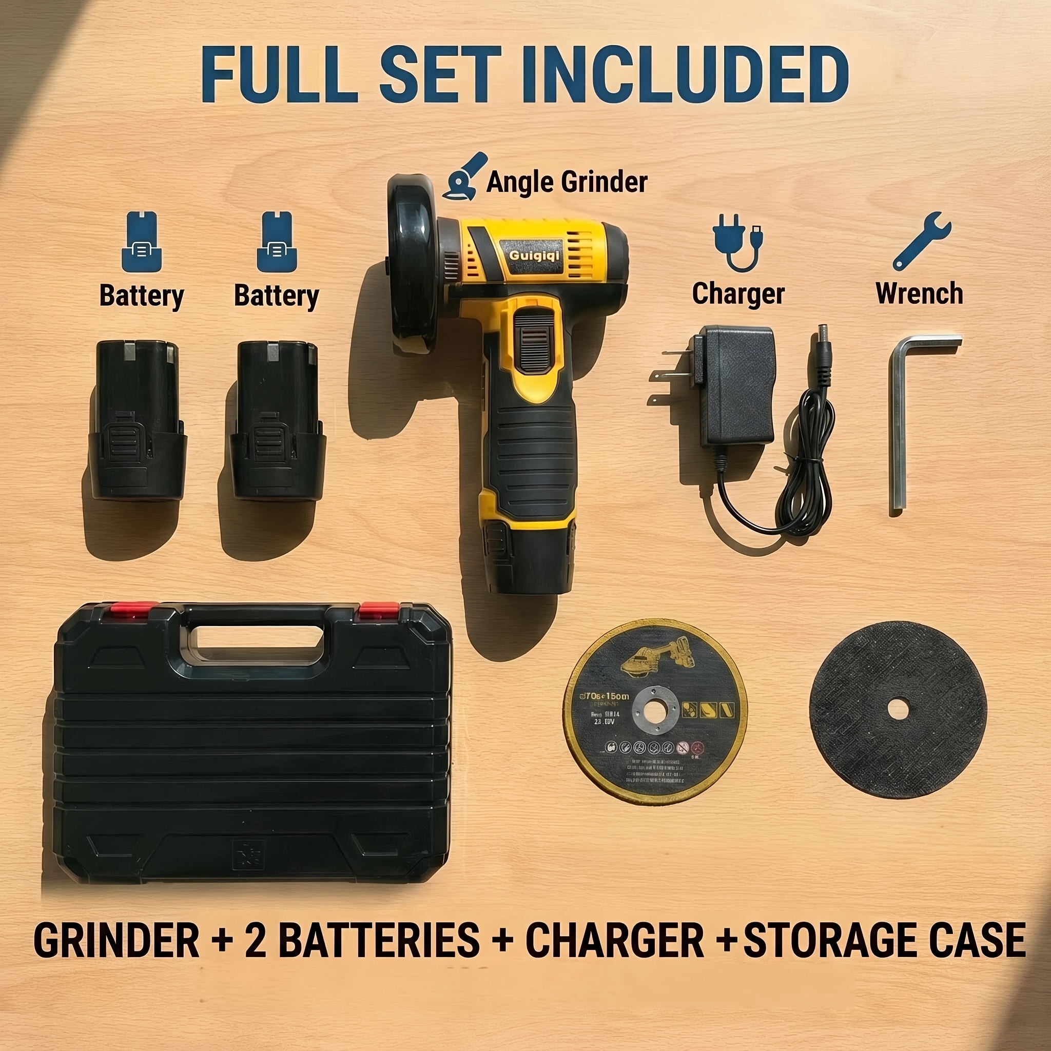 rechargeable batteries for tools sold on Temu United States