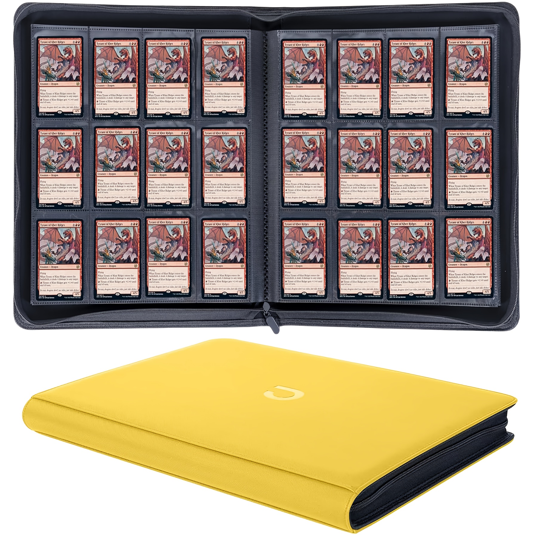 Side Loading Binder Bindrz 12-Pocket Zipper Binder For 480 Trading ...