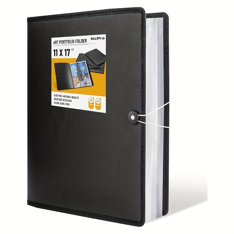 Art Portfolio 8x10 Photo Album - Holds 68 Photos, Binder For Pictures ...