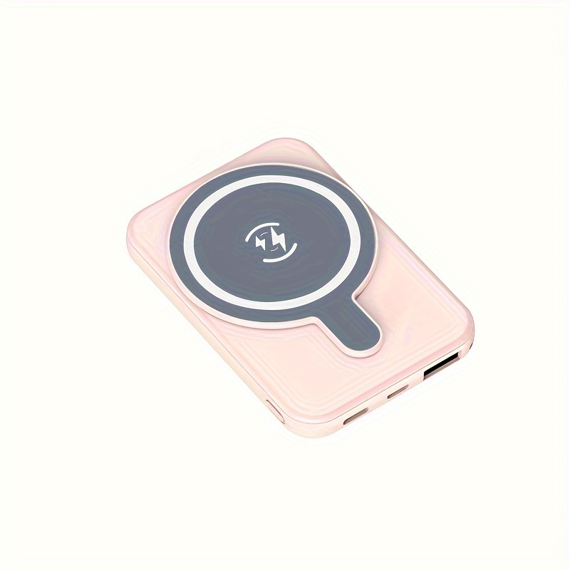 Magnetic Wireless Charger 5000mah Power Bank Portable Mobile - Temu ...