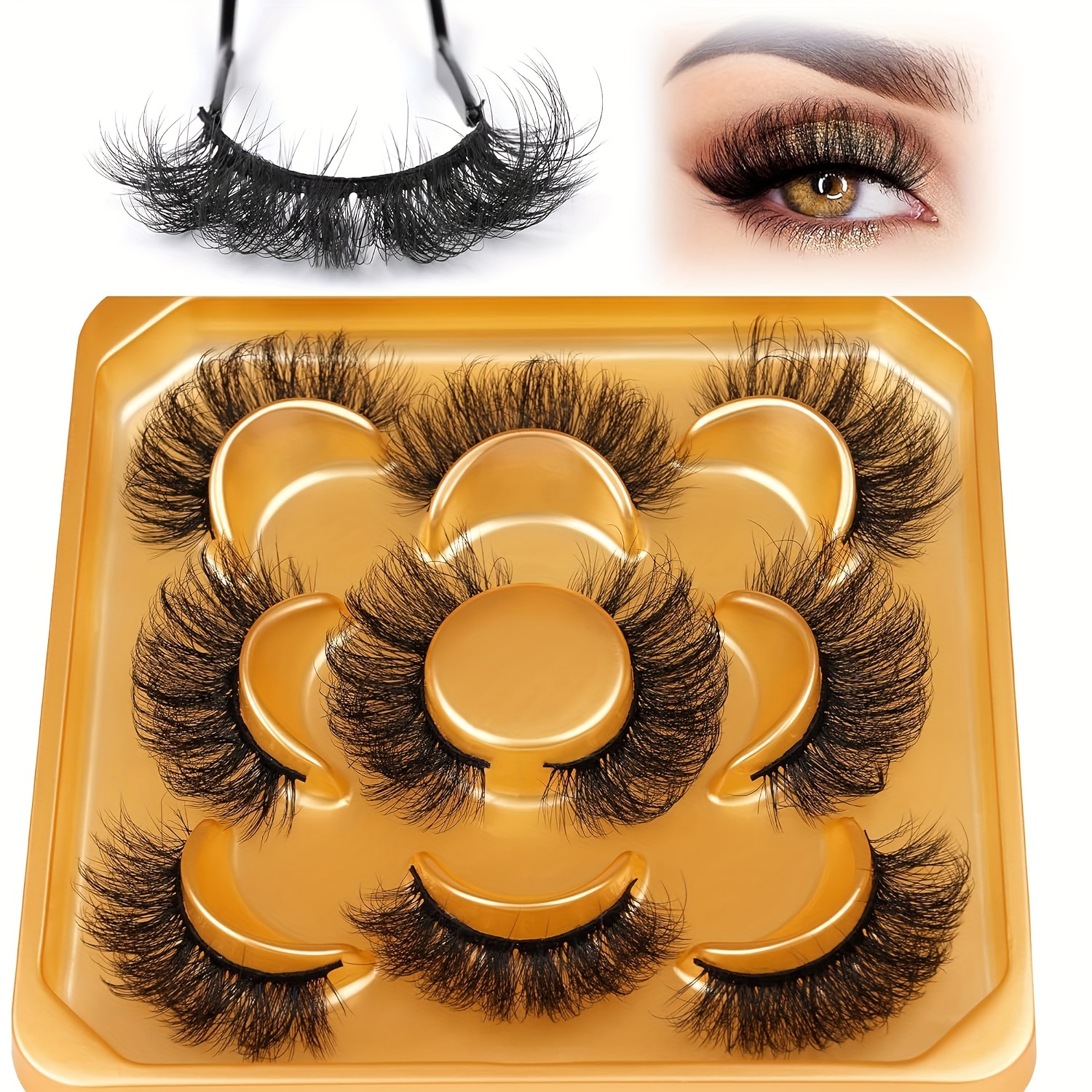 Fluttery False Eyelashes Natural Looking Lashes C/d - Temu Ireland