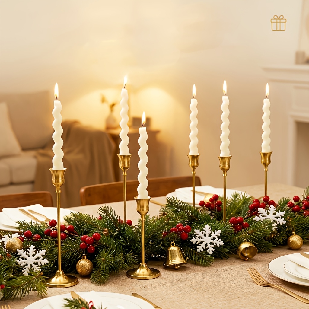 brass candlestick holders sold on Temu United States