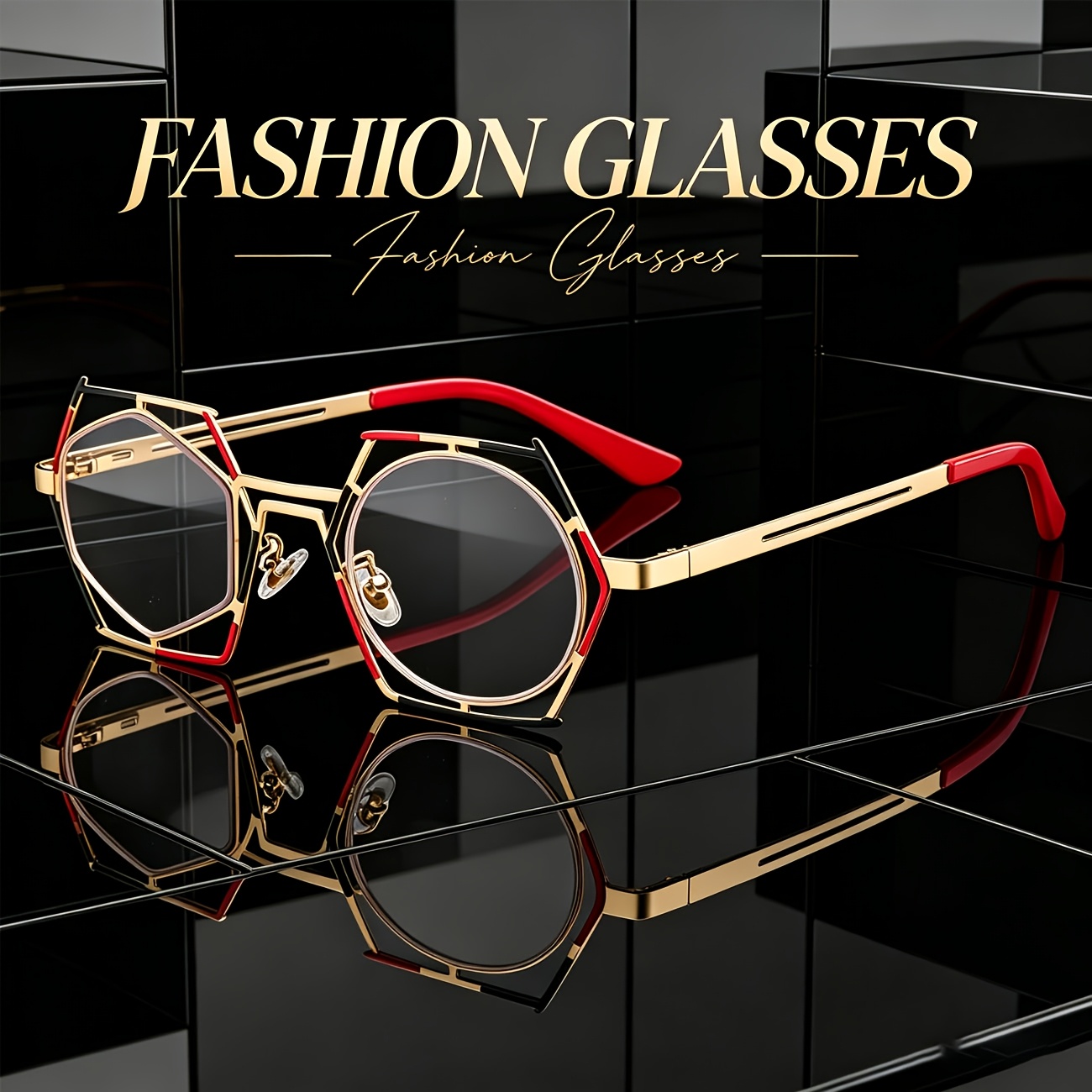 frames eyeglasses sold on Temu United States