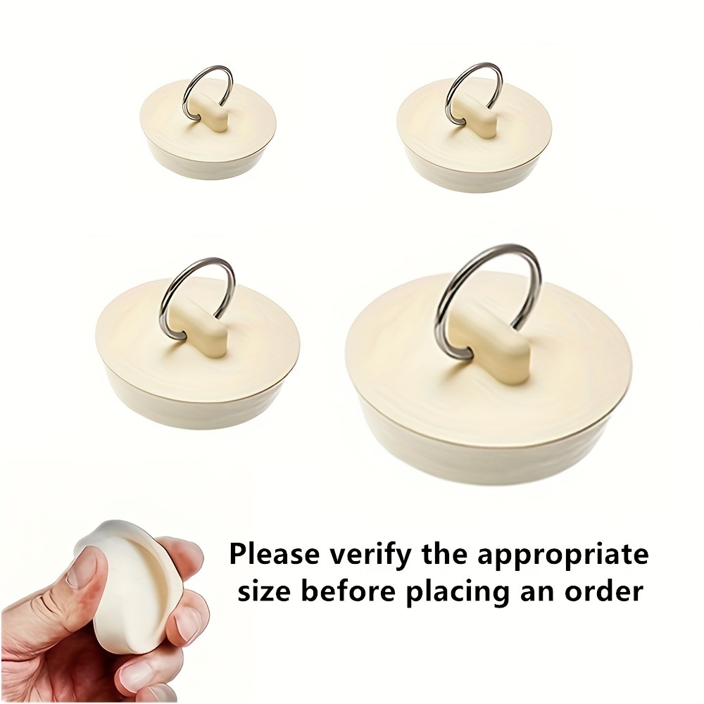 drain stopper set 4 sizes bathtub stopper rubber sink - {region_name}