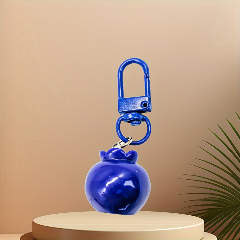 1pc simulation resin blueberry fruit keychain for men jewelry pendant ...