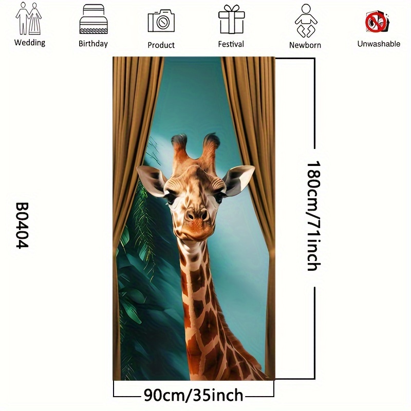 Giraffe Door Set Boy Girls Birthday Party - Temu