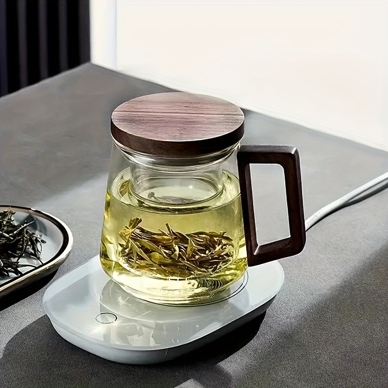 Glass Tea Cup Infuser Lid Heat Resistant Glass Water Cup - Temu United ...