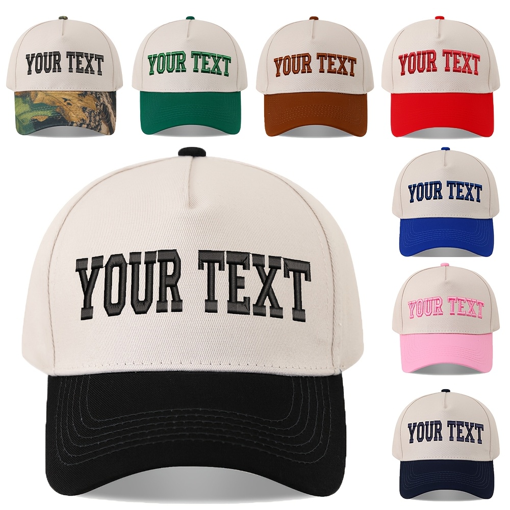 hats custom sold on Temu United States