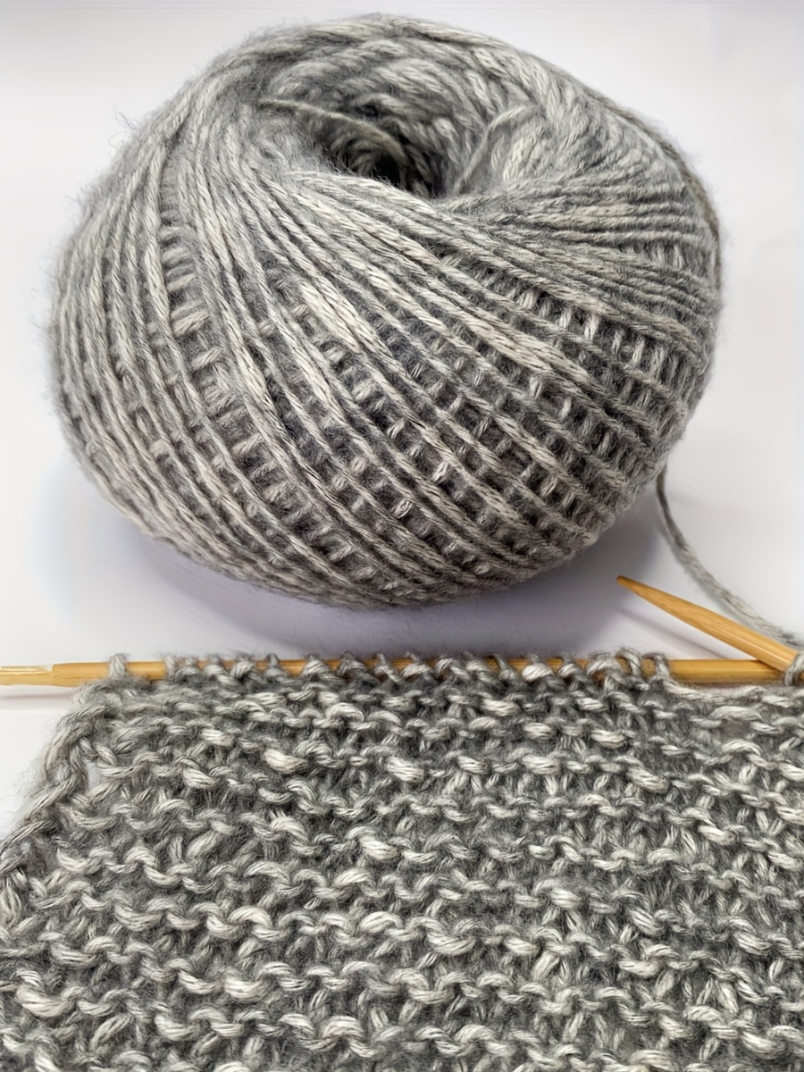 2-pack Heather Yarn 200g Total, Diy Cotton Blend Knitting Crochet Yarn ...