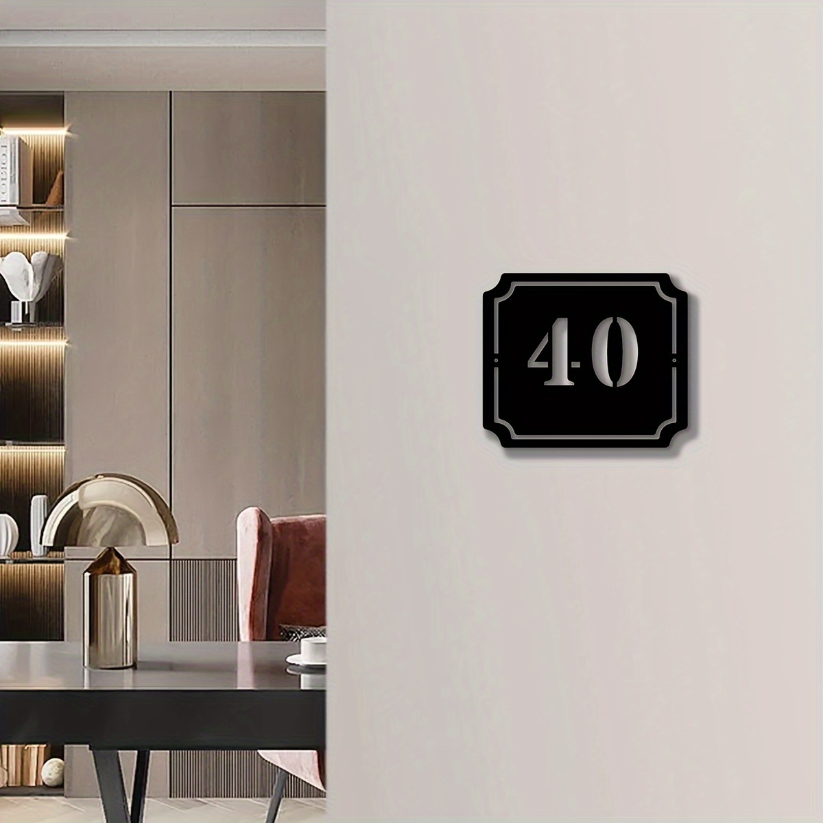 Custom Metal House Number Sign Street Name Personalized - Temu