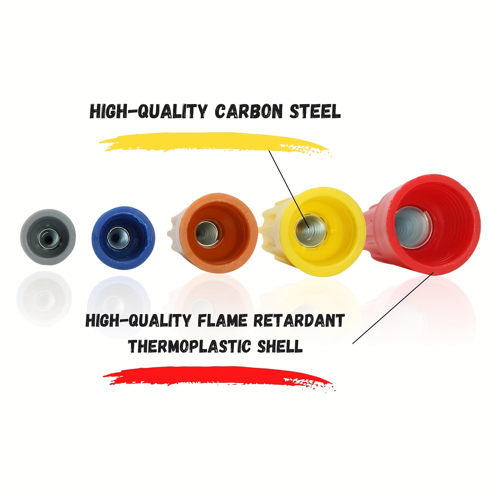 150-piece Wire Connector Kit - Assorted Sizes, Electrical Butt Splice ...