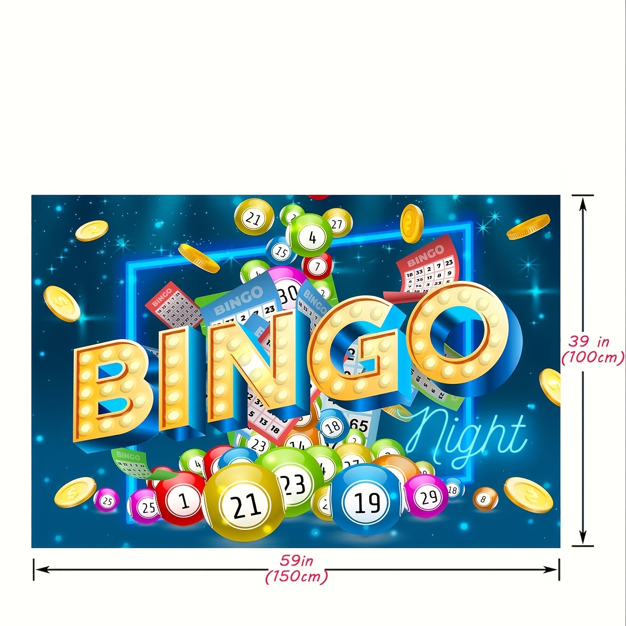 Bingo Backdrop Feet Night Theme Polyester Fabric Snooker - Temu