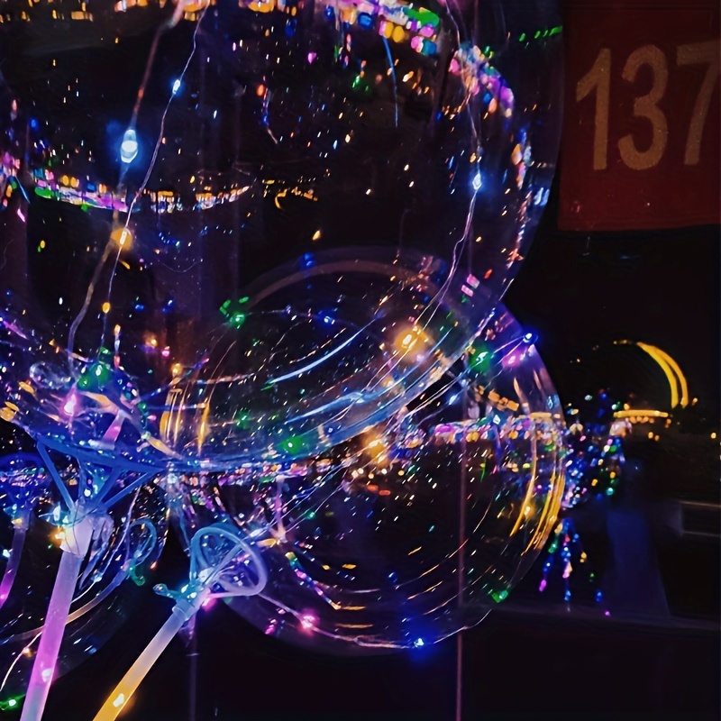 Led Light Up Balloon Bouquet Kit 18 Pack With Sticks And String ...