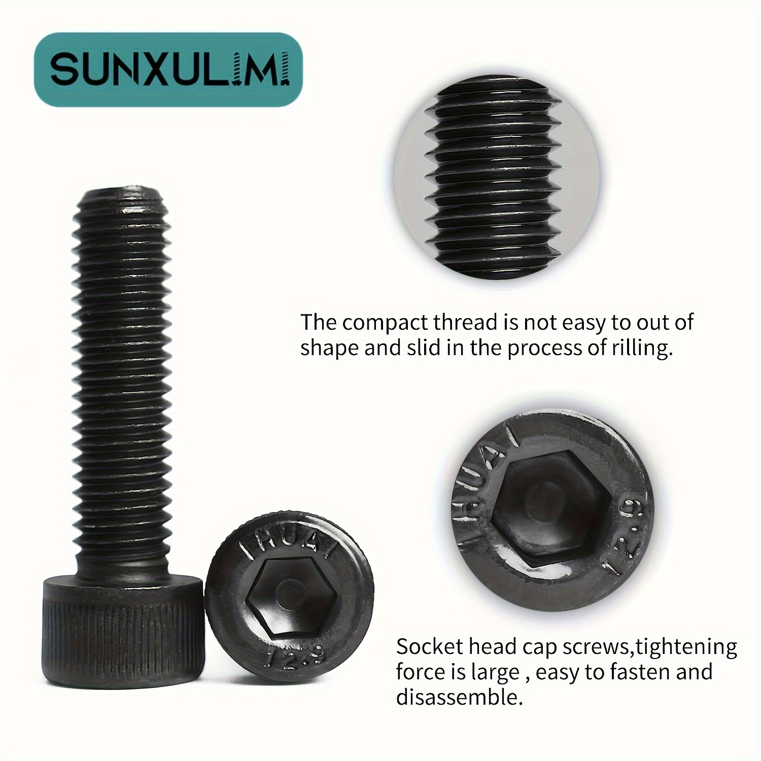 80pcs M5 M6 Hex Cap Bolts 12 9 Alloy Steel Fully Kit - , & - Temu Canada